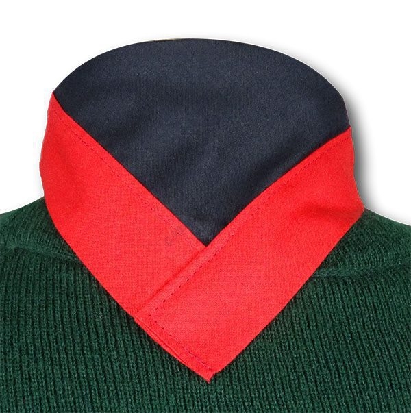 Cub & Scout Necker In Black With Red Border | Albert Prendergast