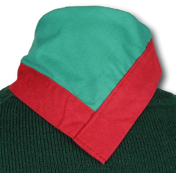 Cub & Scout Necker In Green With Red Border | Albert Prendergast