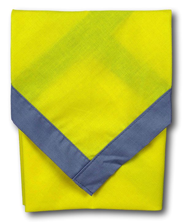 Cub & Scout Necker In Yellow With Grey Border | Albert Prendergast