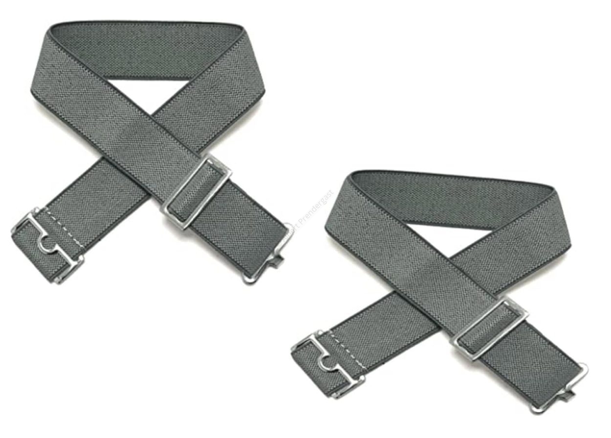 Traditional Grey School Sock Garters | Albert Prendergast