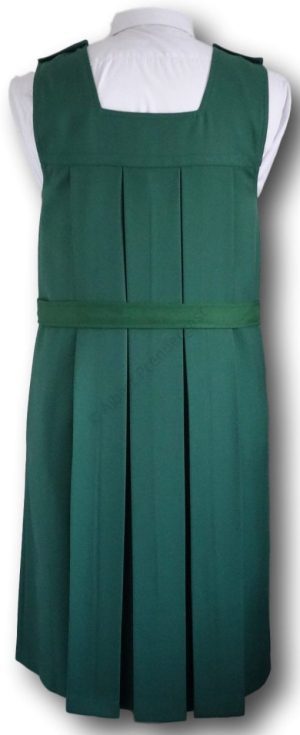 Traditional Bottle Green Box Pleat Gymslip | Albert Prendergast