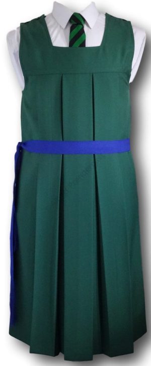Traditional Bottle Green Box Pleat Gymslip | Albert Prendergast