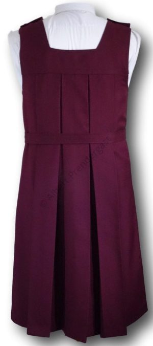Traditional Maroon Box Pleat Gymslip | Albert Prendergast
