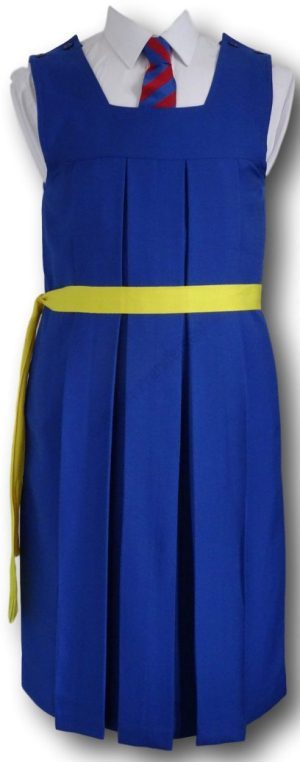 Traditional Royal Blue Box Pleat Gymslip | Albert Prendergast